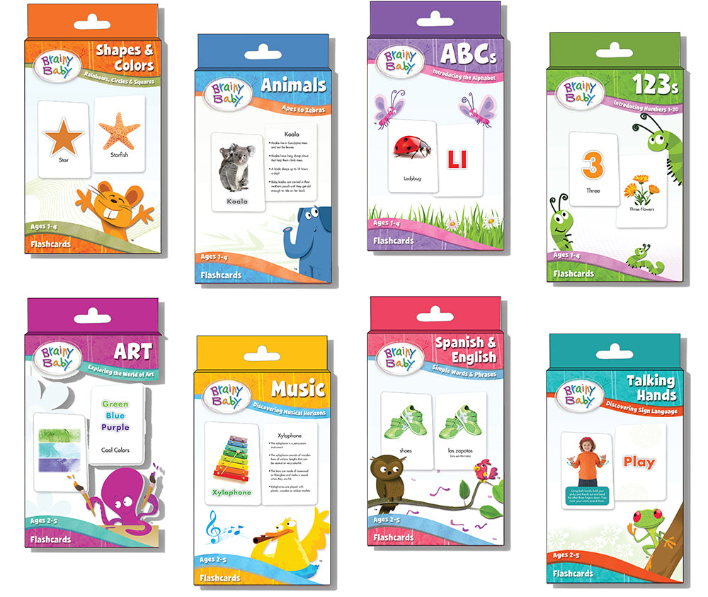 Brainy Baby® Flashcards - Set of All 8 – The Brainy Store