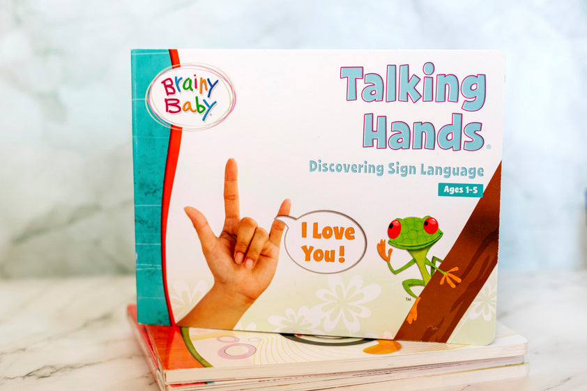 Brainy Baby Talking Hands Board Book and Flashcards | Sign Language ...