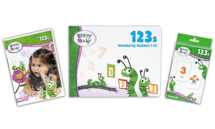Brainy Baby 123s Introducing Numbers 1 to 20 | DVD, Book and Flashcards ...