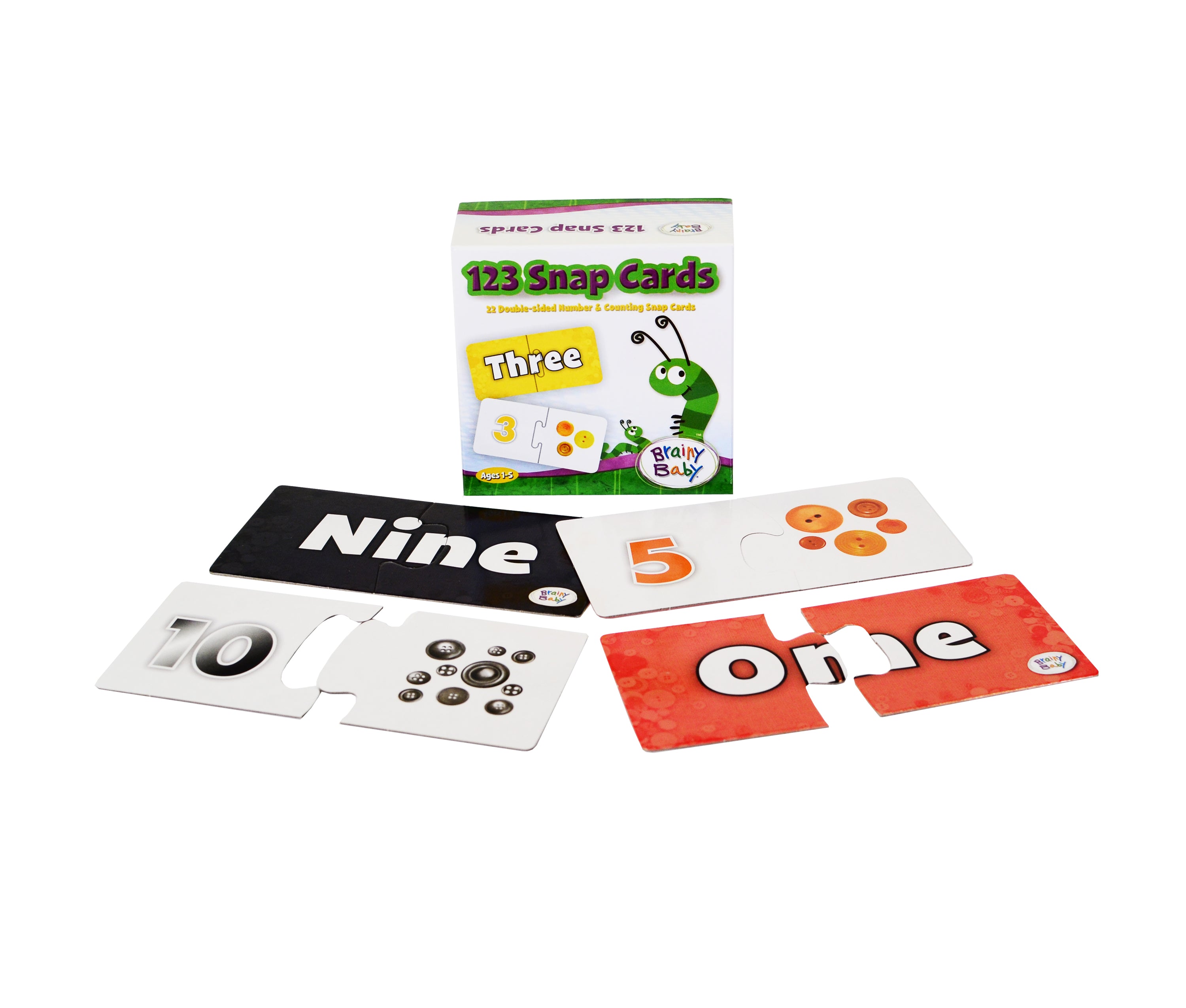Learn 123s Snap Card | Brainy Puzzle Games – The Brainy Store