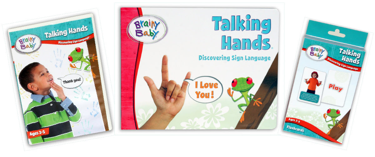 Brainy Baby Talking Hands Sign Language | Sign Language DVD, Book ...